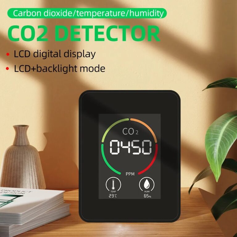 Air Quality Meter - Indoor CO2 Thermometer Humidity Tester Monitor ...