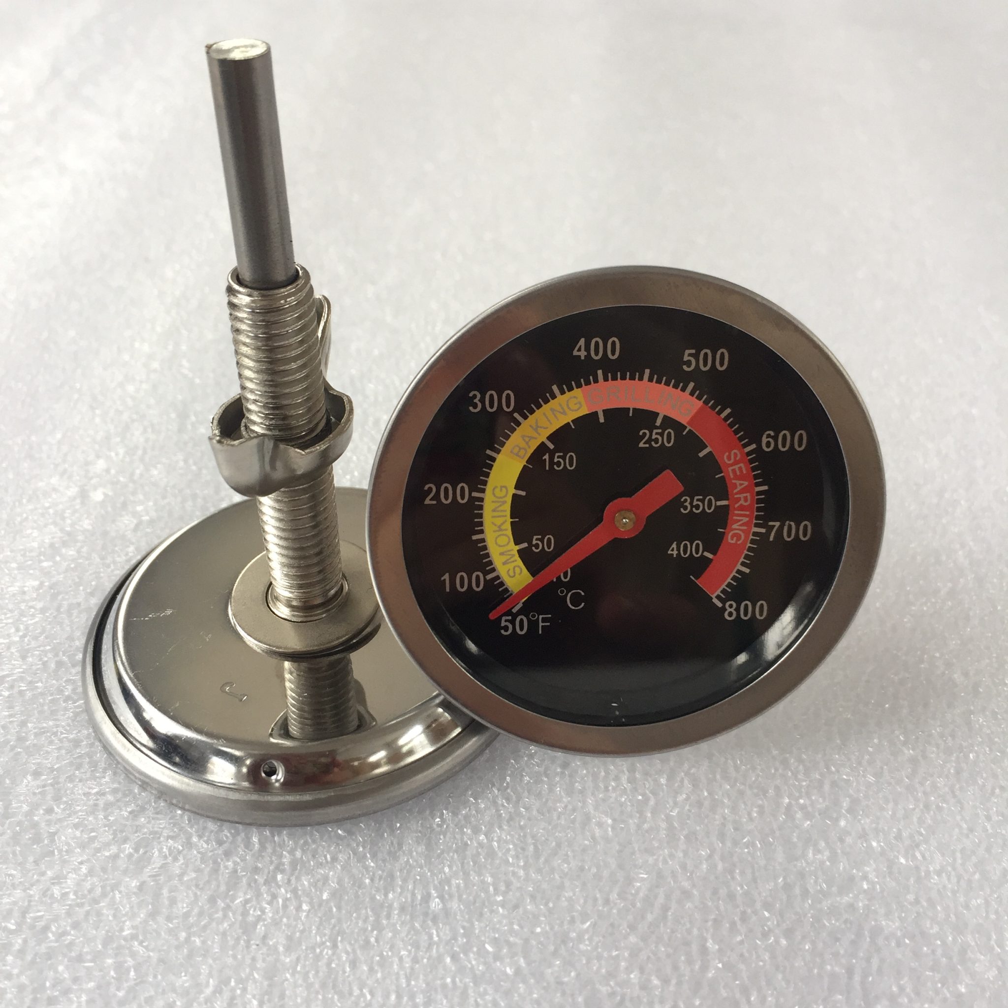 BBQ Grill Smoker Temperature Gauge Thermometer Dial Stem - Barksdale