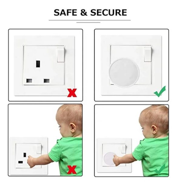 Childproof Safety Covers Baby Electric Plug Protector Socket (10 - PACK ...