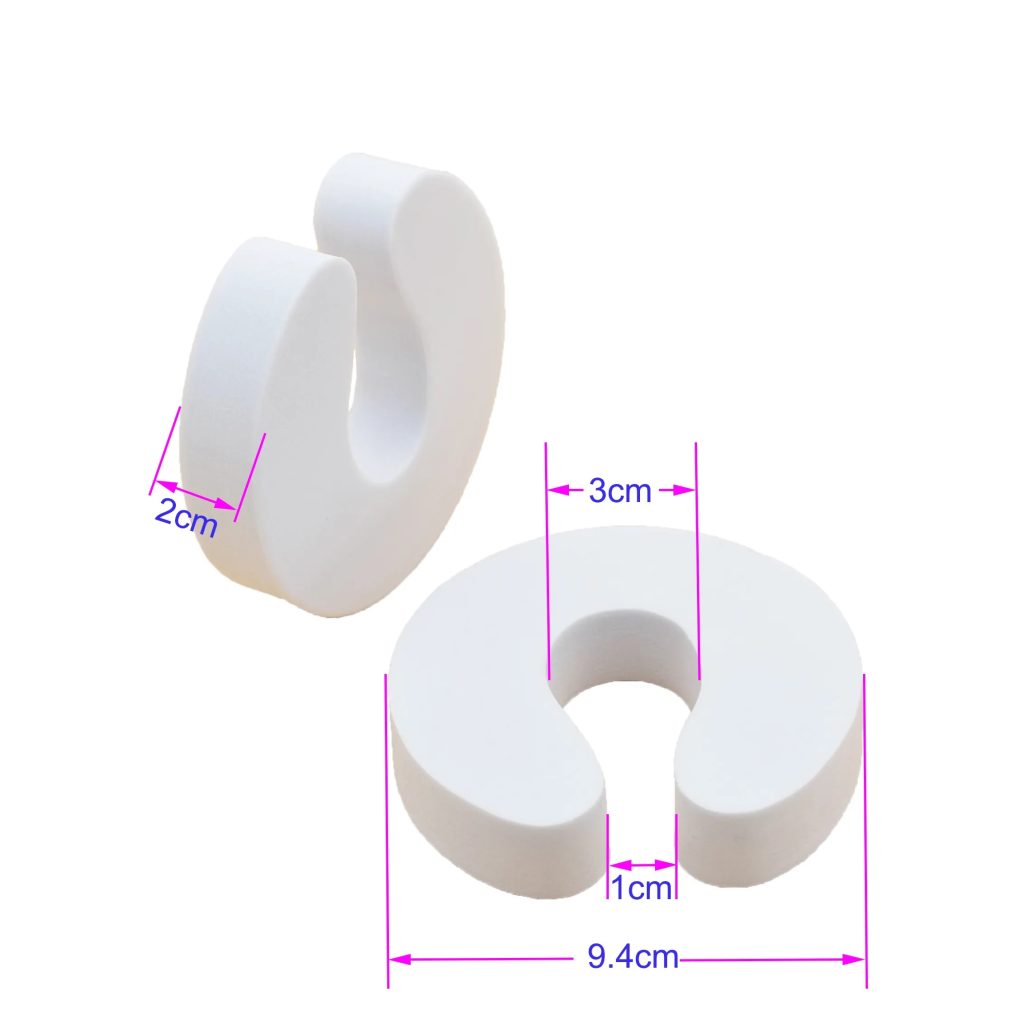 Door WHITE Guard Babyproof Protector Stopper Foam Finger Pinch ...
