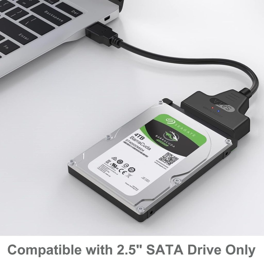 SATA to USB 3.0 Adapter Cable for 2.5 inch HDD/SSD, Hard Drive Adapter ...