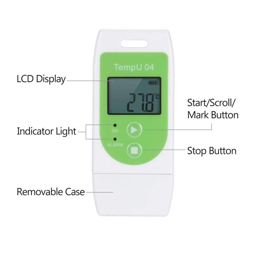 Data Logger USB Temperature Datalogger Reusable Multi-use Recorder with ...