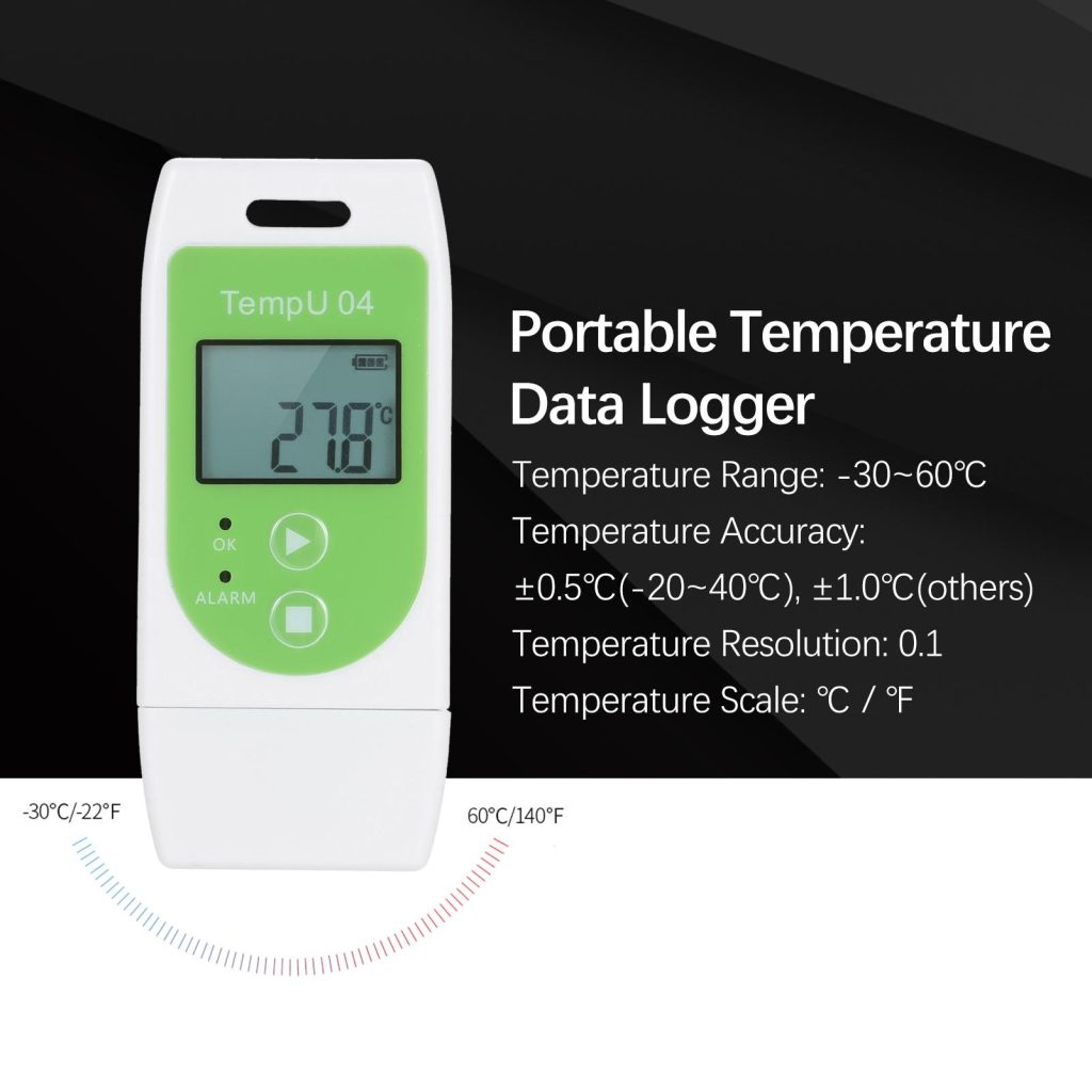 Data Logger USB Temperature Datalogger Reusable Multi-use Recorder with ...