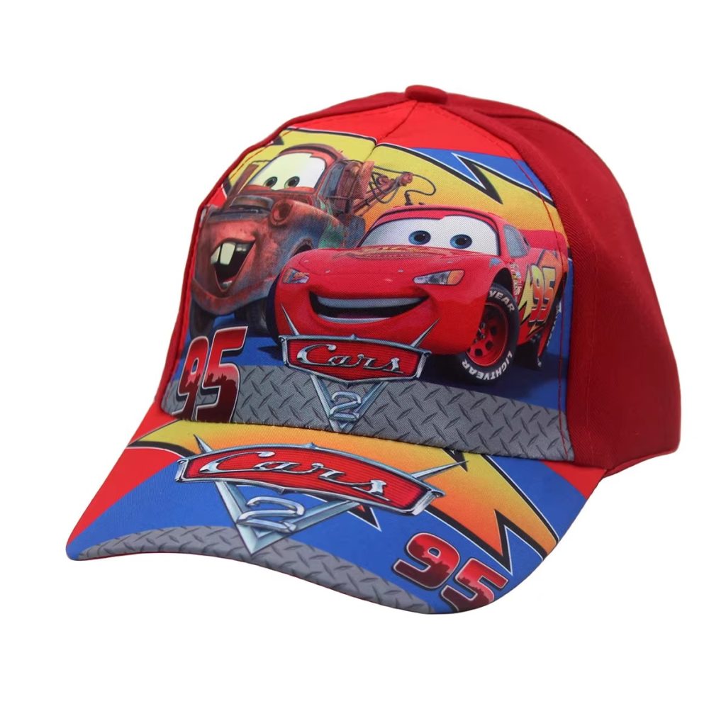 Red Racing Car Baseball Cap Hat Kids Children Cartoon cotton canvas ...